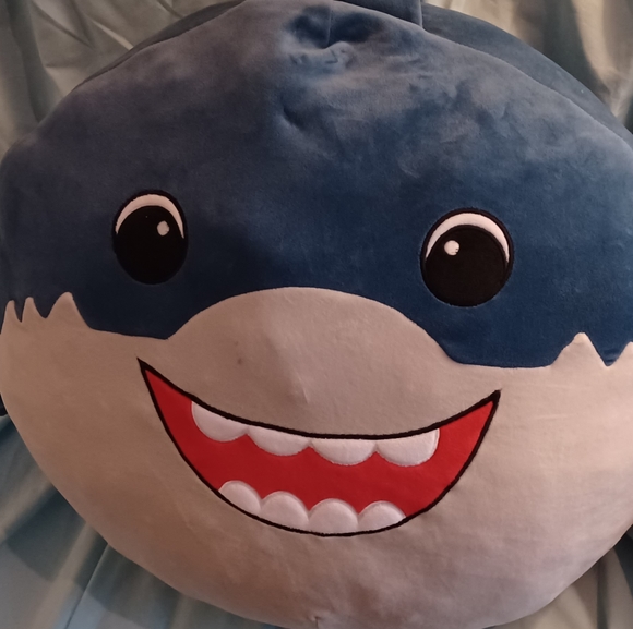 Toys | Baby Shark Blue Jumbo Plush Pillow Stuffed Animal Toy | Poshmark